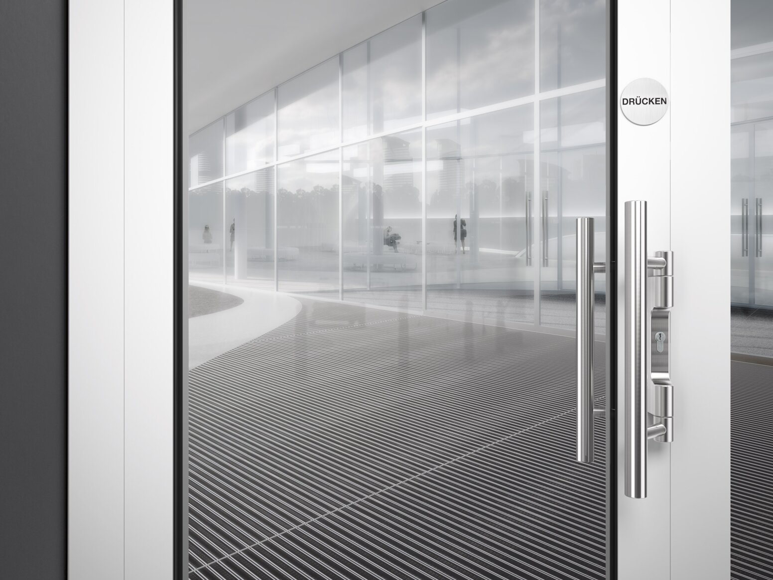 Push/pull handles - secure handling on heavy doors | HEWI