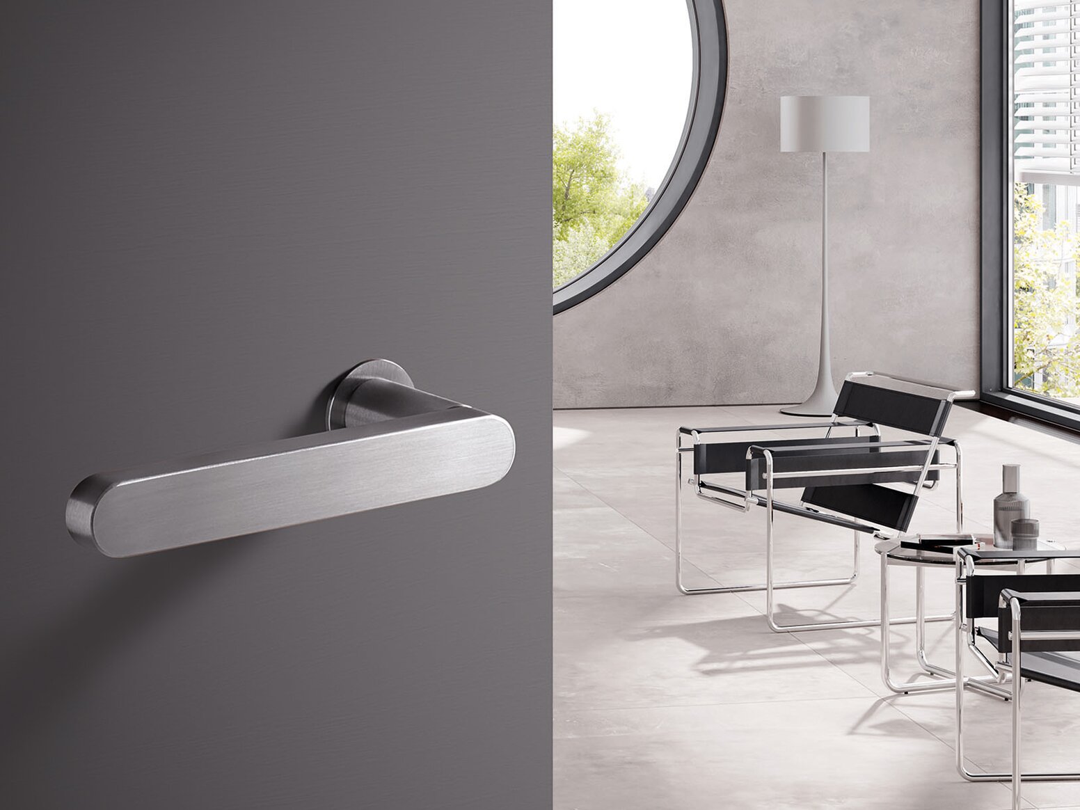 Push/pull handles - secure handling on heavy doors | HEWI