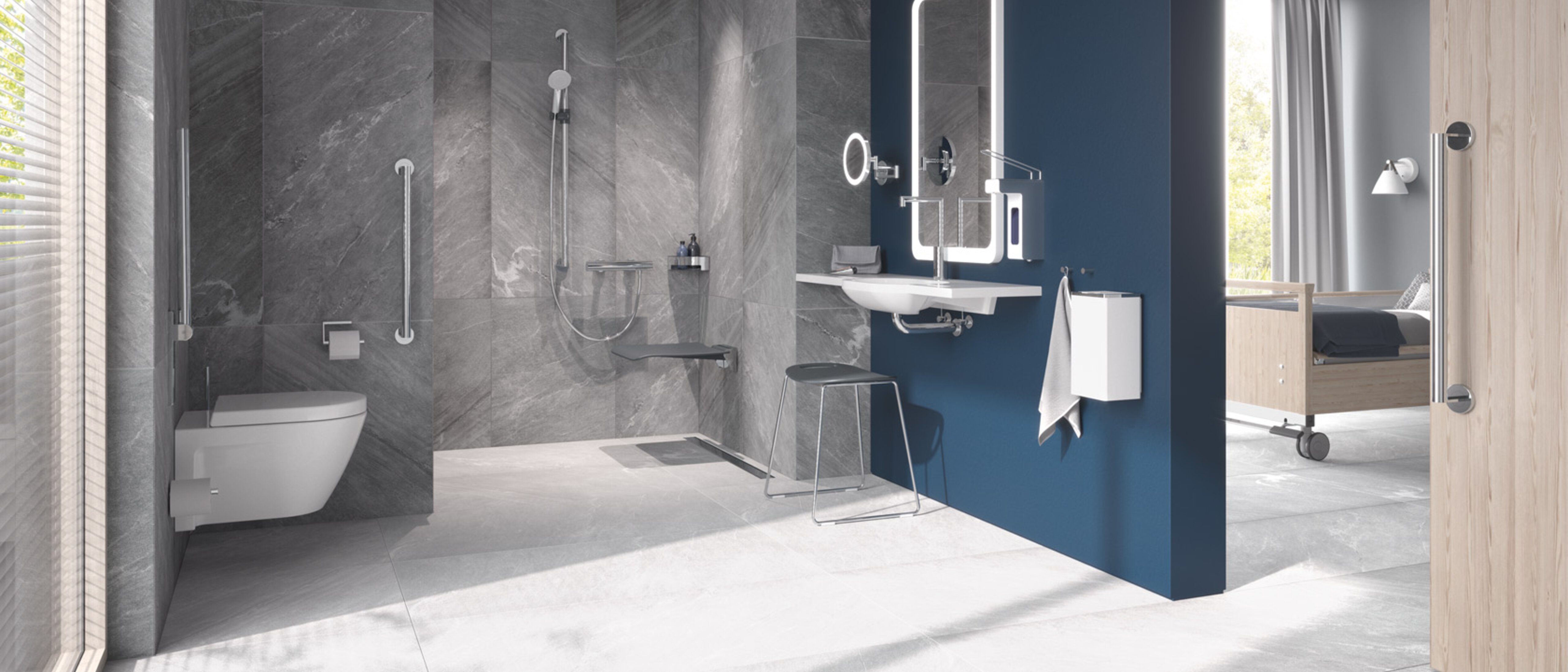 Hospital bathrooms: How to make it hygienic | HEWI