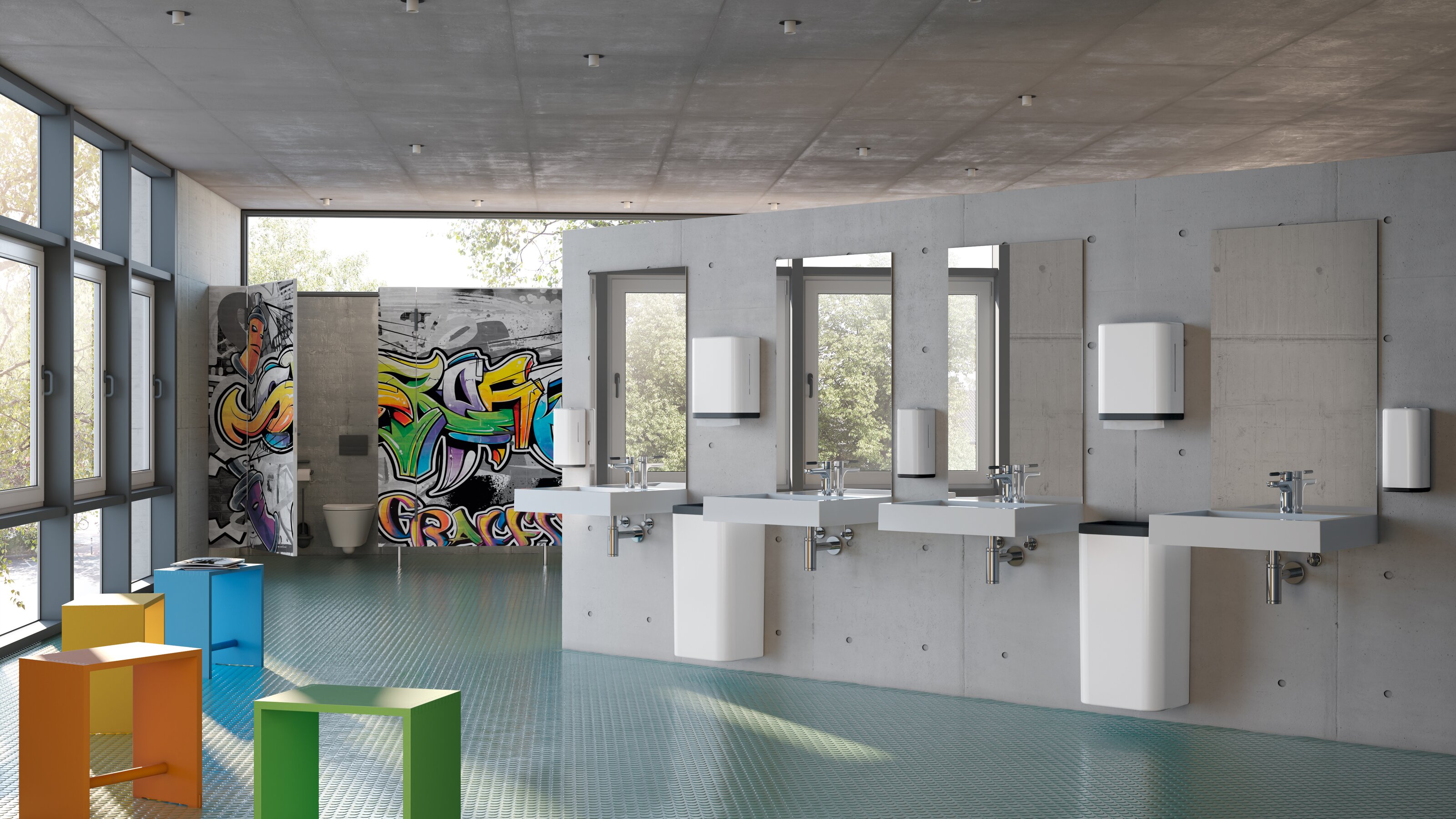 7 Examples of hygiene concepts in different areas | HEWI